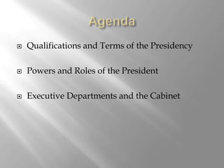 The Executive Branch | PPT