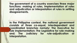 The Executive Branch of Government in the Philippines | PPTX