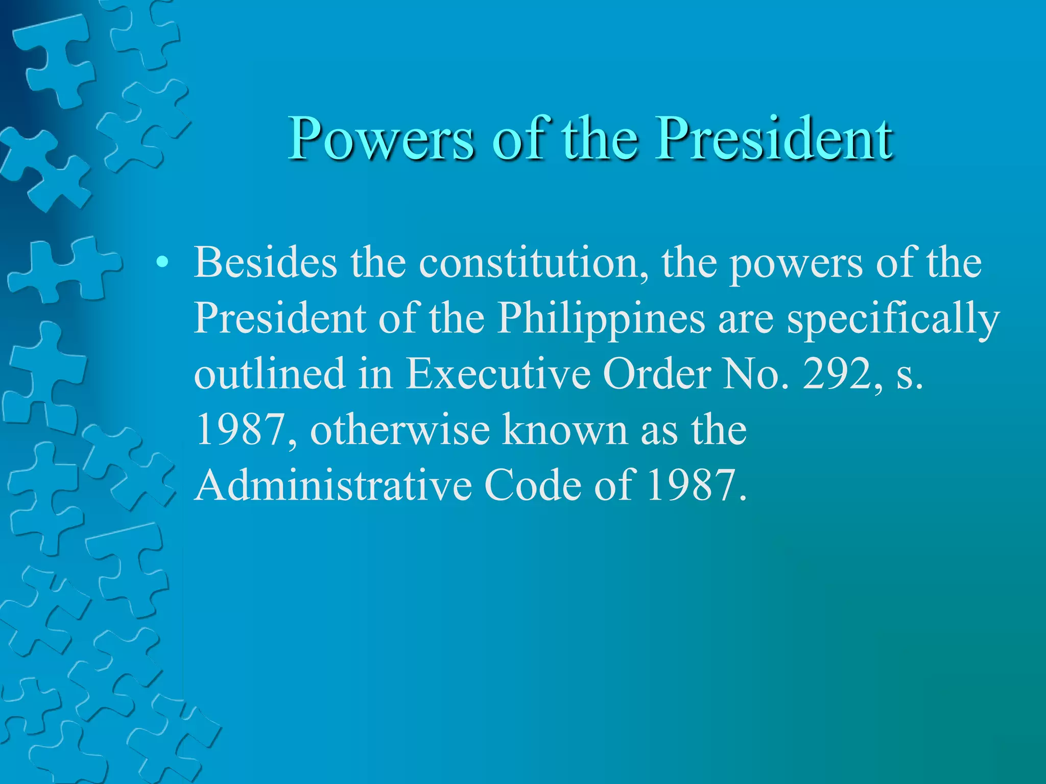 THE EXECUTIVE BRANCH OF THE PHILIPPINE GOVERNMENT | PPTX