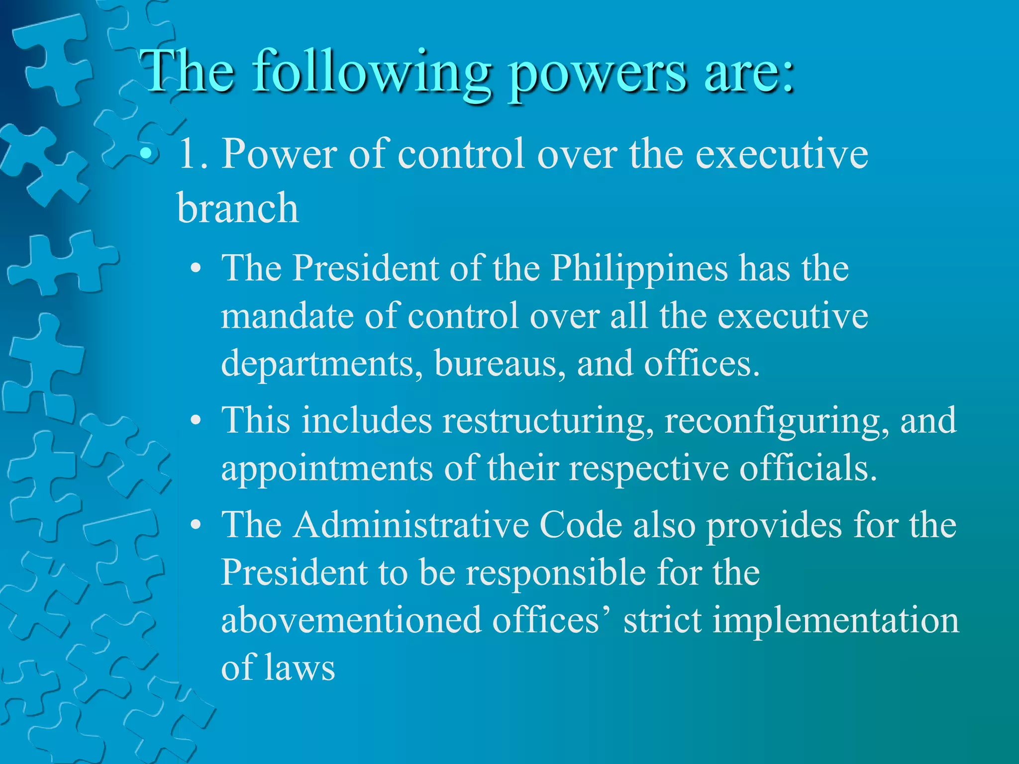 THE EXECUTIVE BRANCH OF THE PHILIPPINE GOVERNMENT | PPTX