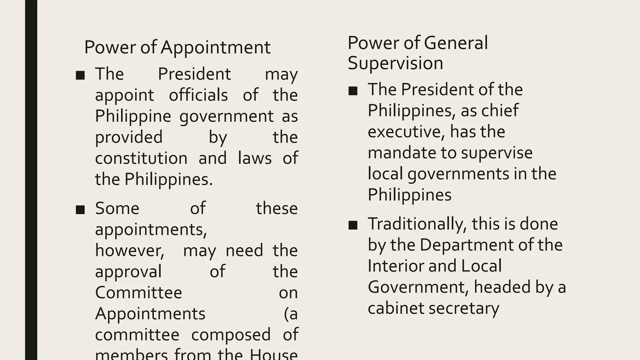 The executive branch of the philippine government | PPTX