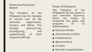 The executive branch of the philippine government | PPTX