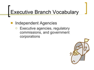 The Executive Branch Vocabulary | PPT