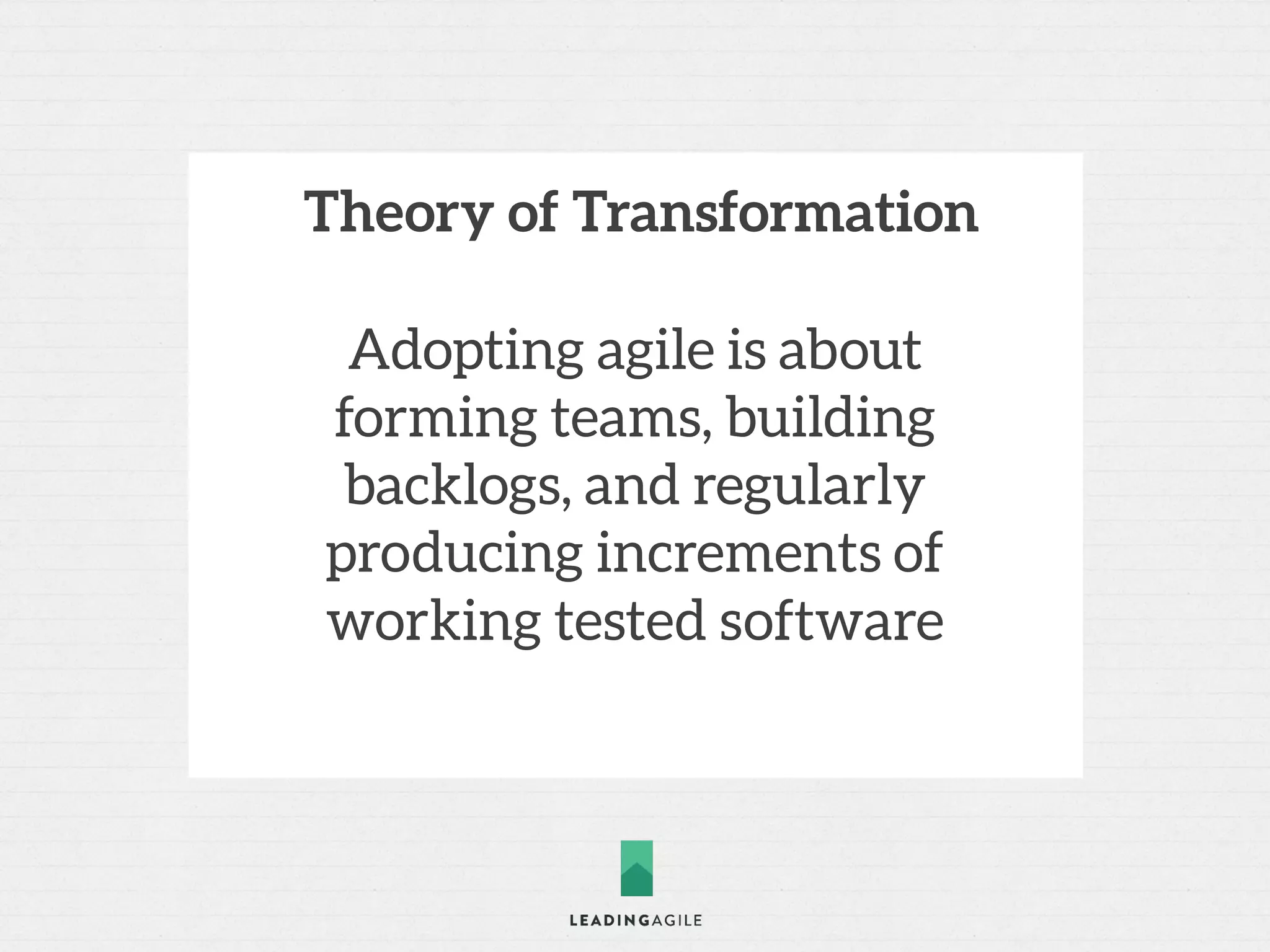 The Executives Step-by-Step Guide to Leading a Large-Scale Agile Transformation | PPT