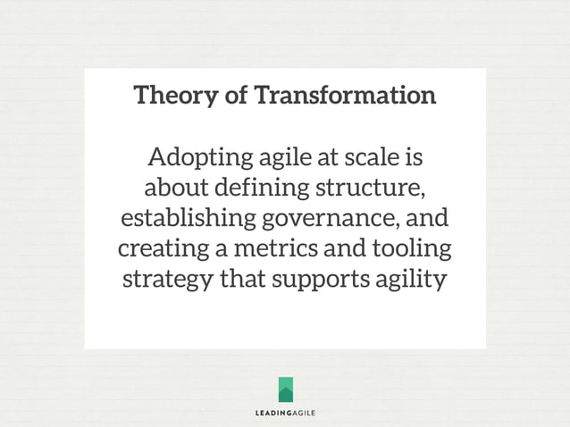 The Executives Step-by-Step Guide to Leading a Large-Scale Agile Transformation | PPT