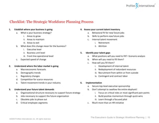 The Executive's Guide to Strategic Workforce Planning | PDF