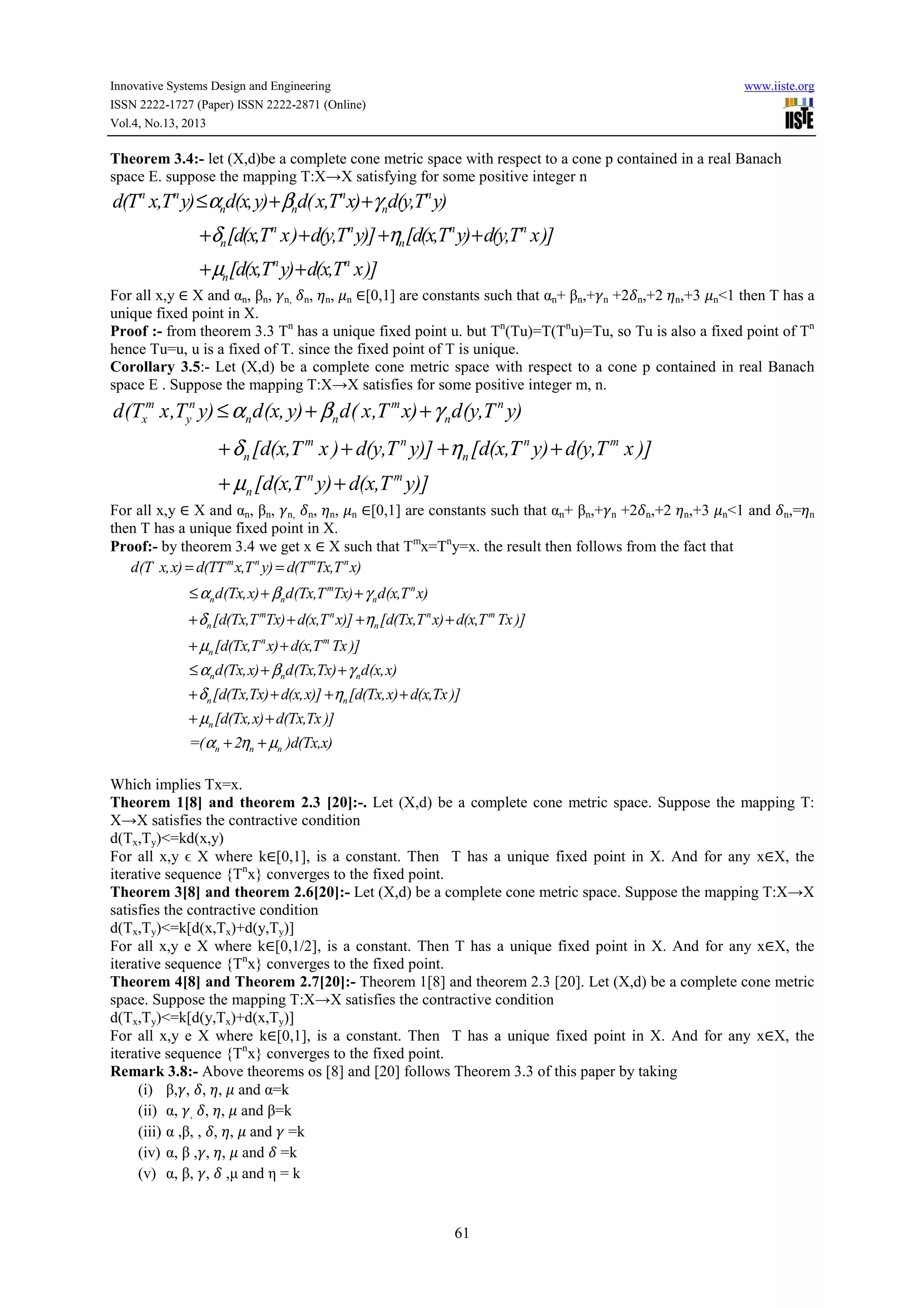 The Existence Of Common Fixed Point Theorems Of Generalized Contractive