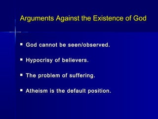 Power Point: The Existence of God | PPT | Agnosticism | Religion ...