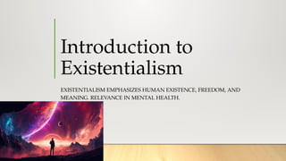 The Existential Perspective in Understanding and Dealing with disorders ...