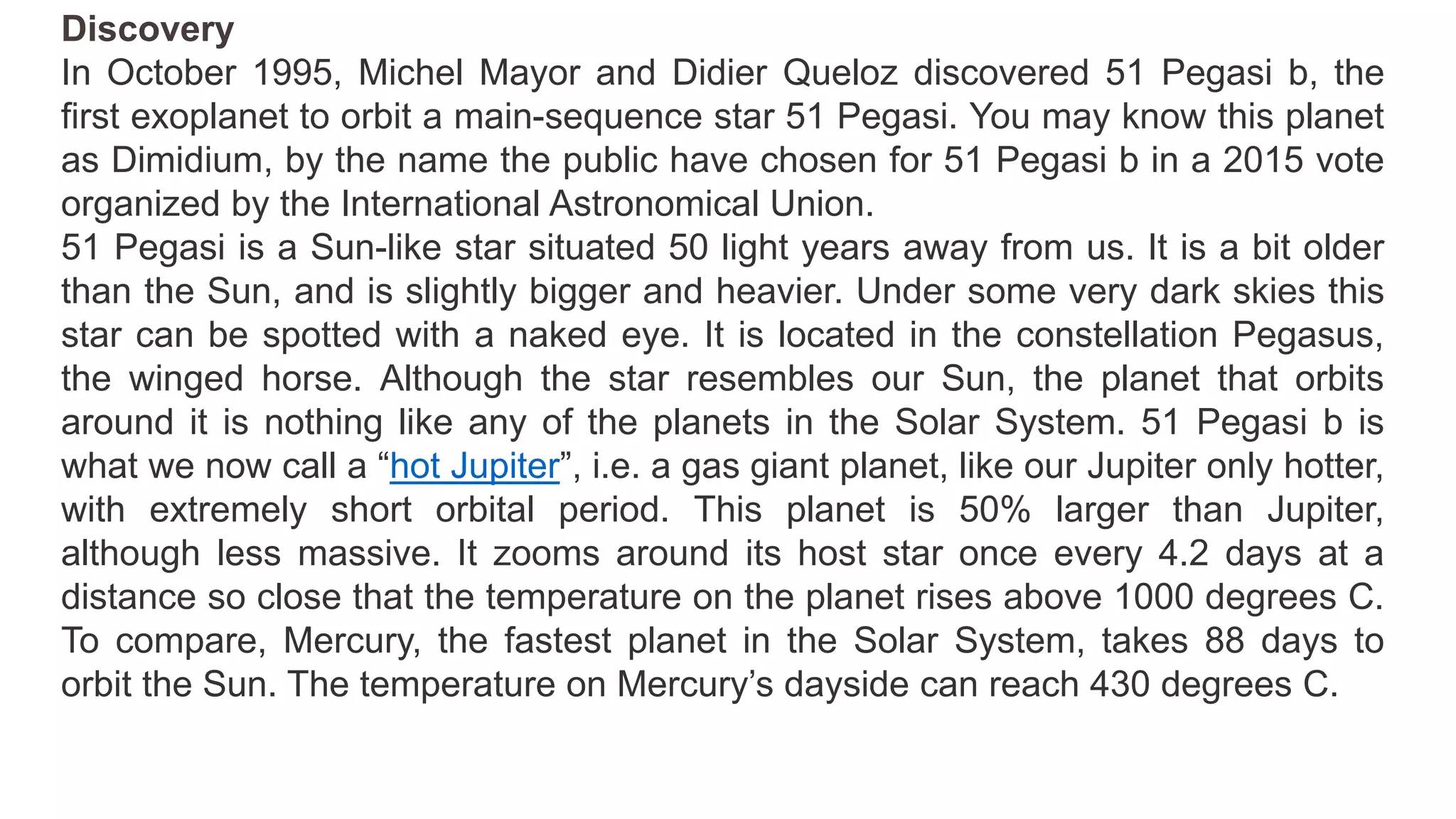 The exoplanet discovery behind the 2019 noble prize in physics ...