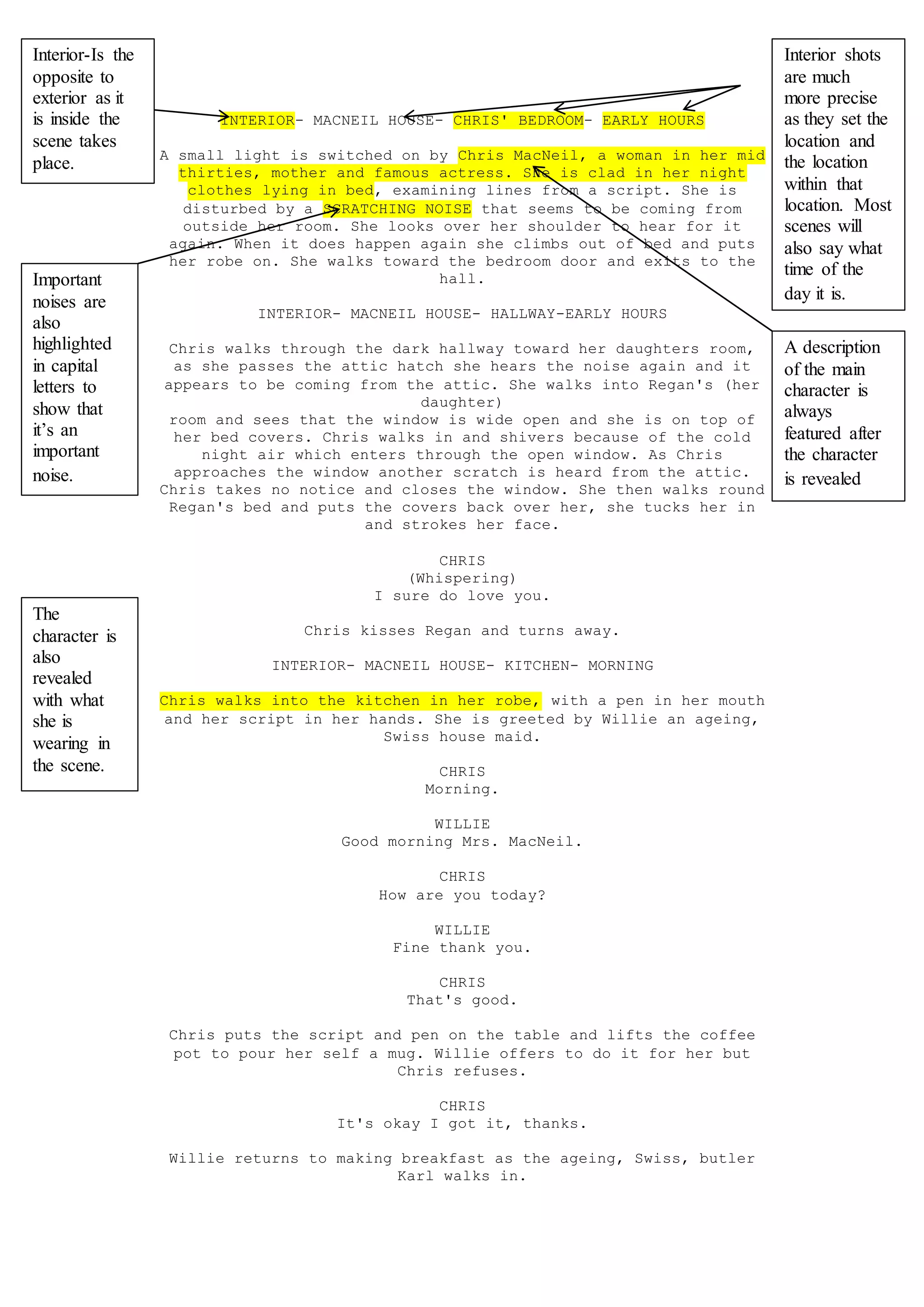 The exorcist script analysis | PDF