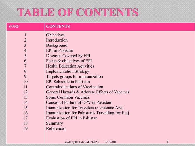 The Expanded Program On Immunization Pptx