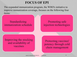 The expanded program on immunization | PPTX