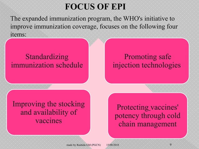 The expanded program on immunization | PPTX