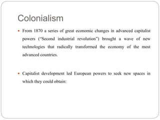 The expansion of capitalism colonialism and imperialism | PPTX