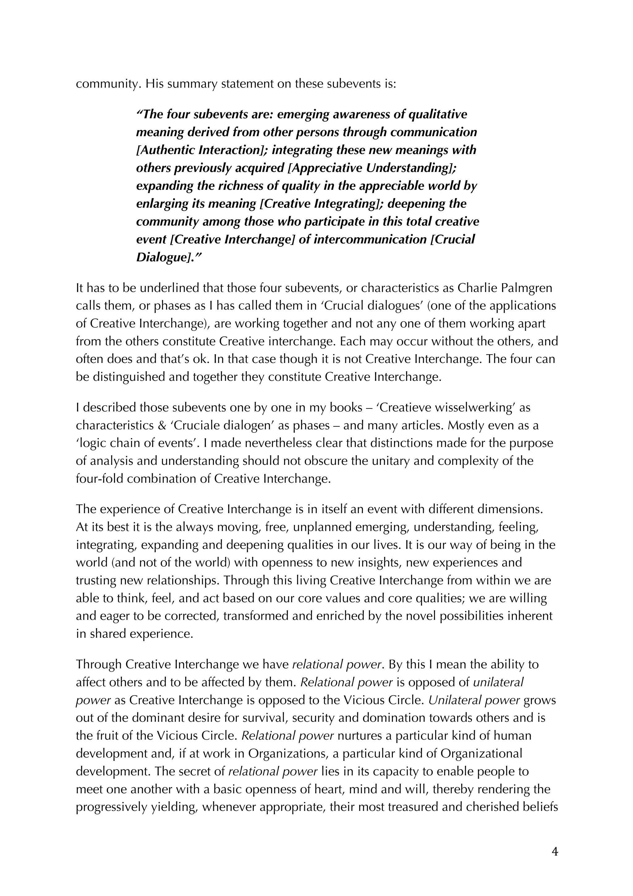 Essay: The experience of creative interchange | PDF