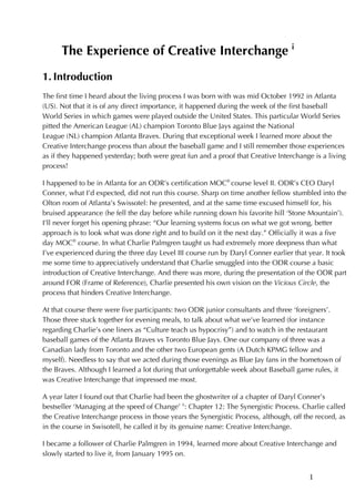 Essay: The experience of creative interchange | PDF