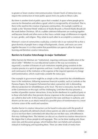 Essay: The experience of creative interchange | PDF