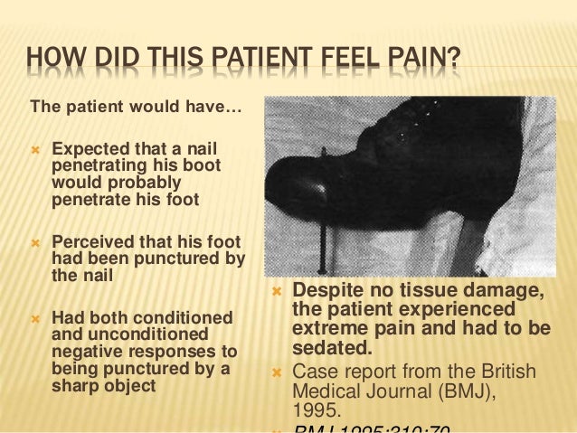The experience of pain