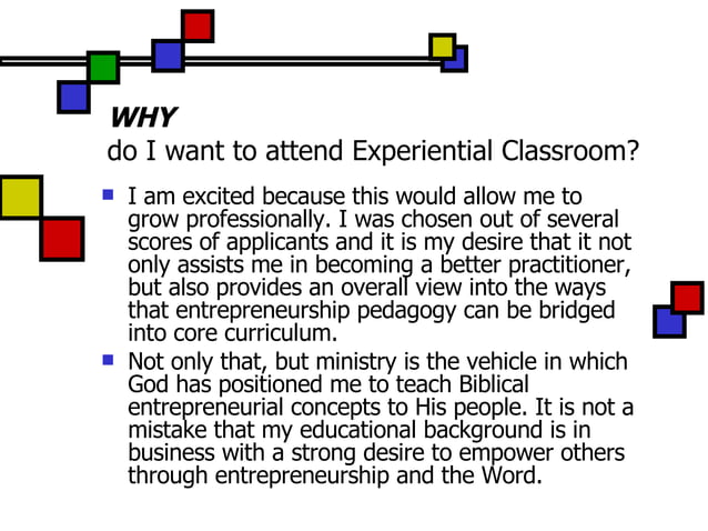The Experiential Classroom2 | PPT