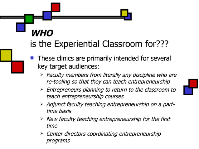 The Experiential Classroom2 | PPT