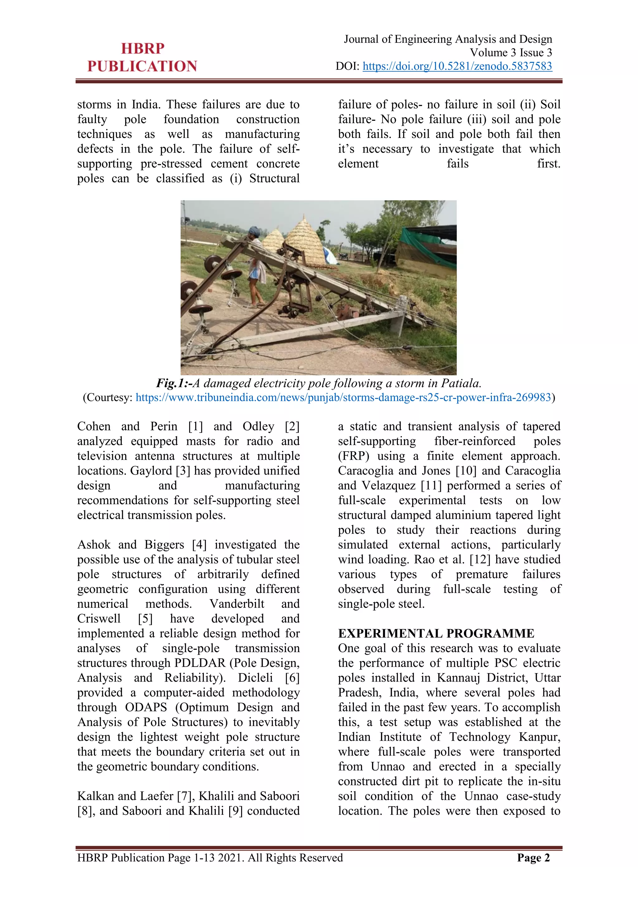 The Experimental Failure behaviour of a Prestressed Concrete ...