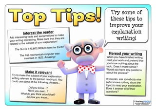 The Explanation Writing Pack | PDF