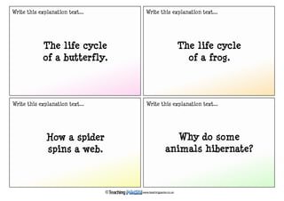 The Explanation Writing Pack | PDF