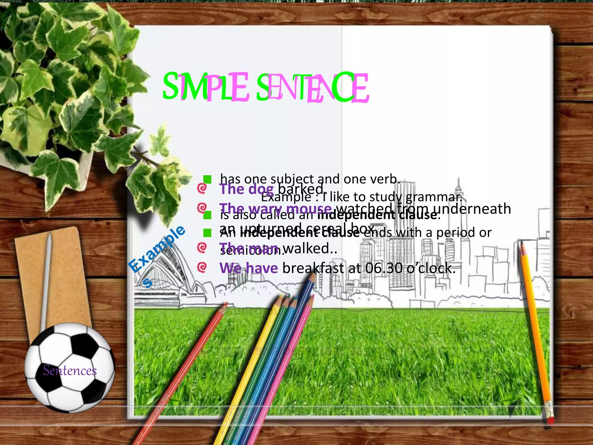 Simple, Compound, Complex Sentences | PPT