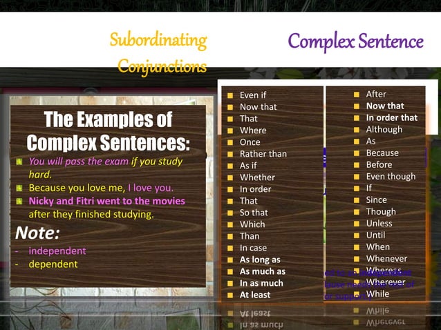 Simple, Compound, Complex Sentences | PPT