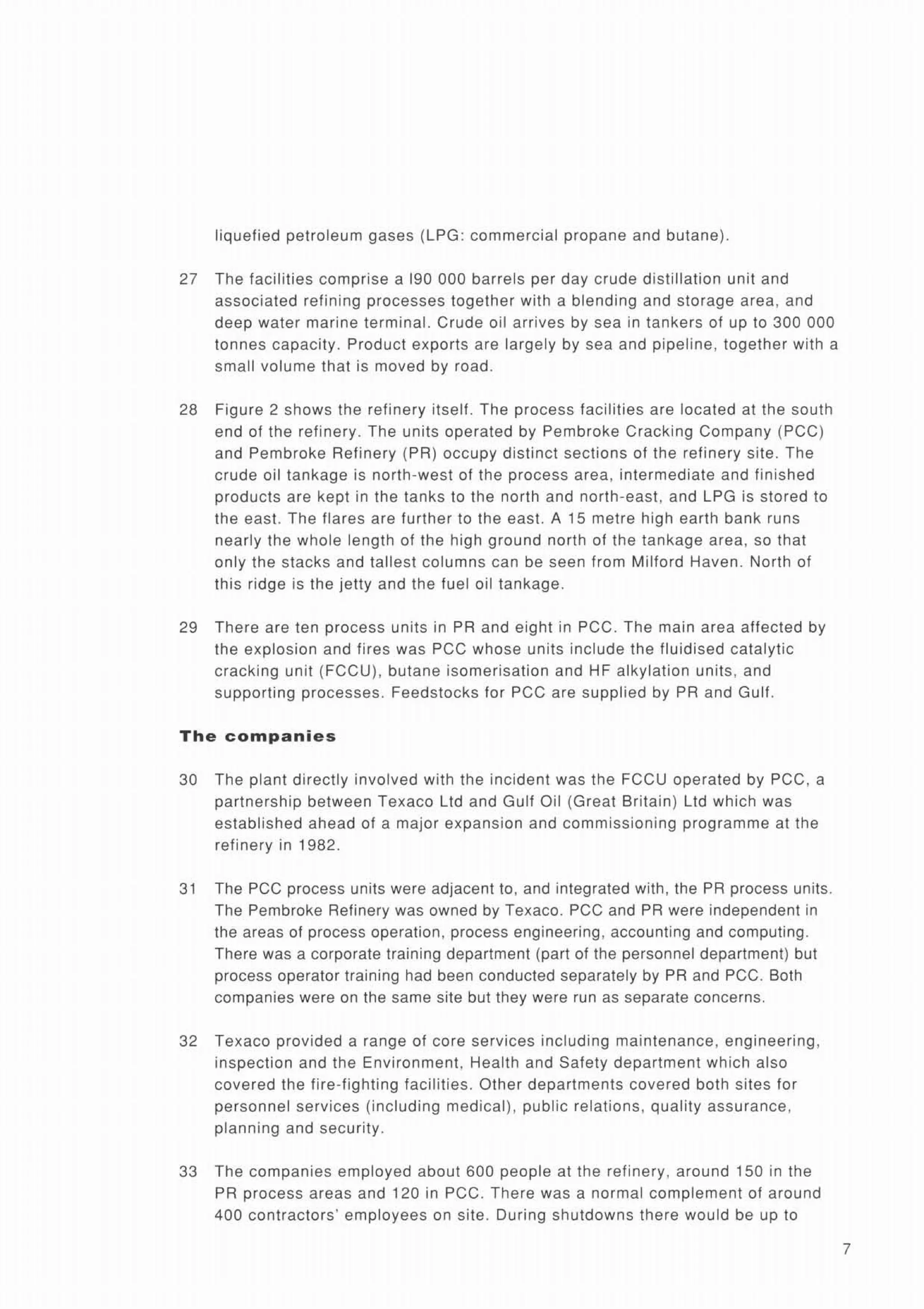 The explosion and fires at the texaco refinery milford haven | PDF