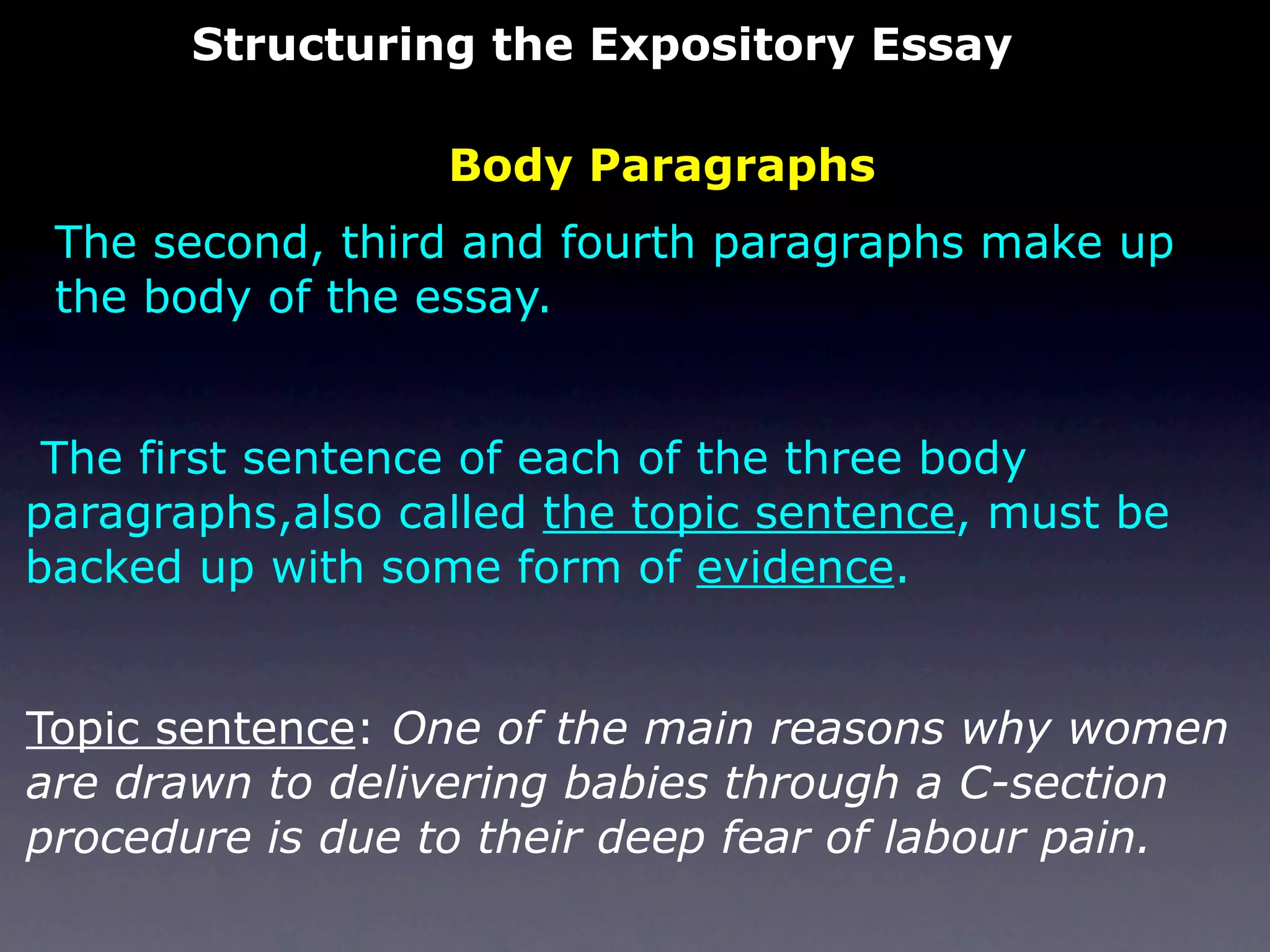 The Expository Essay | KEY