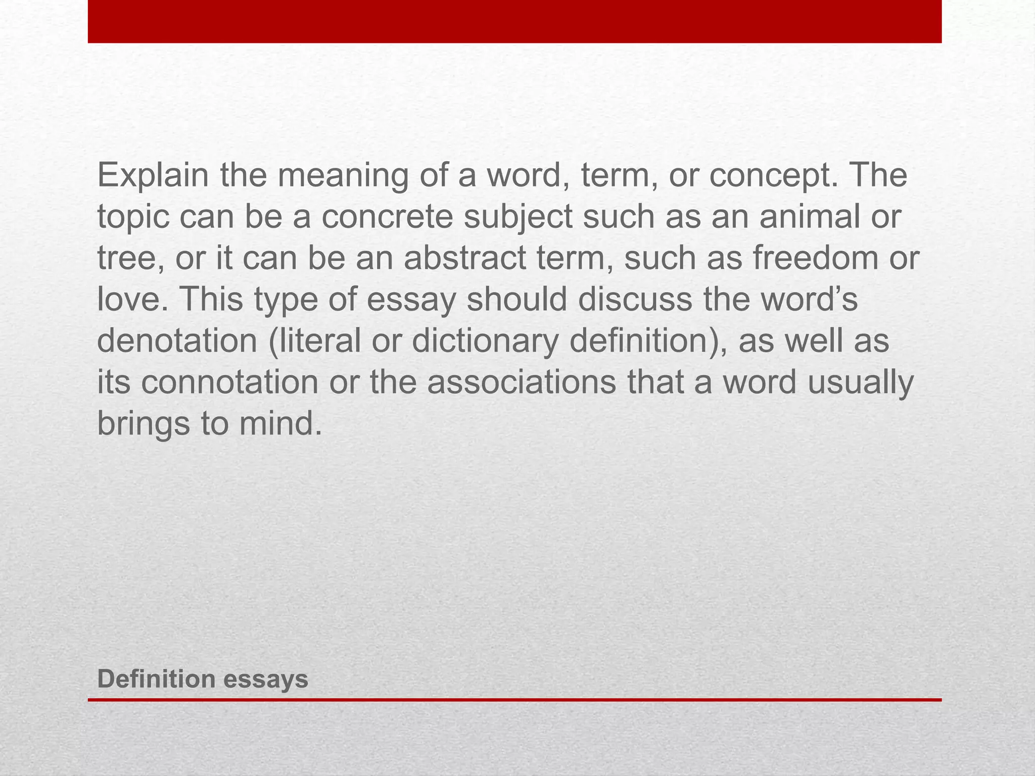 The expository essay-types | PPTX