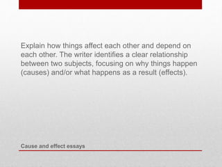 The expository essay-types | PPTX