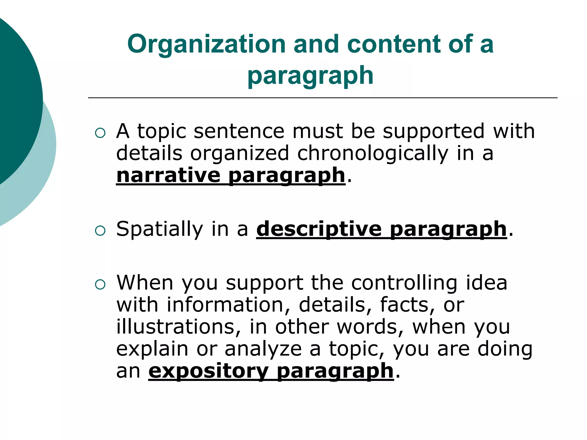 The expository paragraph | PPT