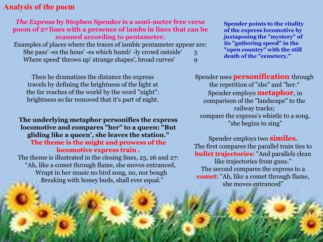 The express poem | PPTX