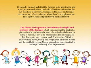 The express poem | PPTX