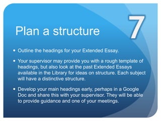 The Extended Essay Research Process | PPTX | Educational Assessment ...