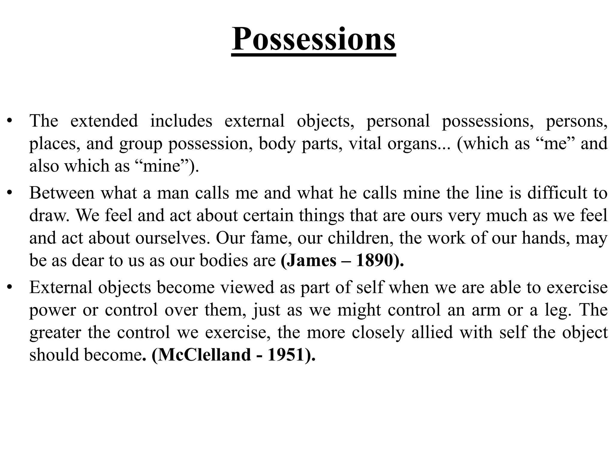 The extended self | PPTX