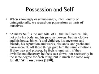 The extended self | PPTX