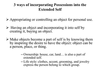 The extended self | PPTX