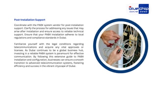The Extensive Guide to PABX Installation and Configuration in Dubai.pptx