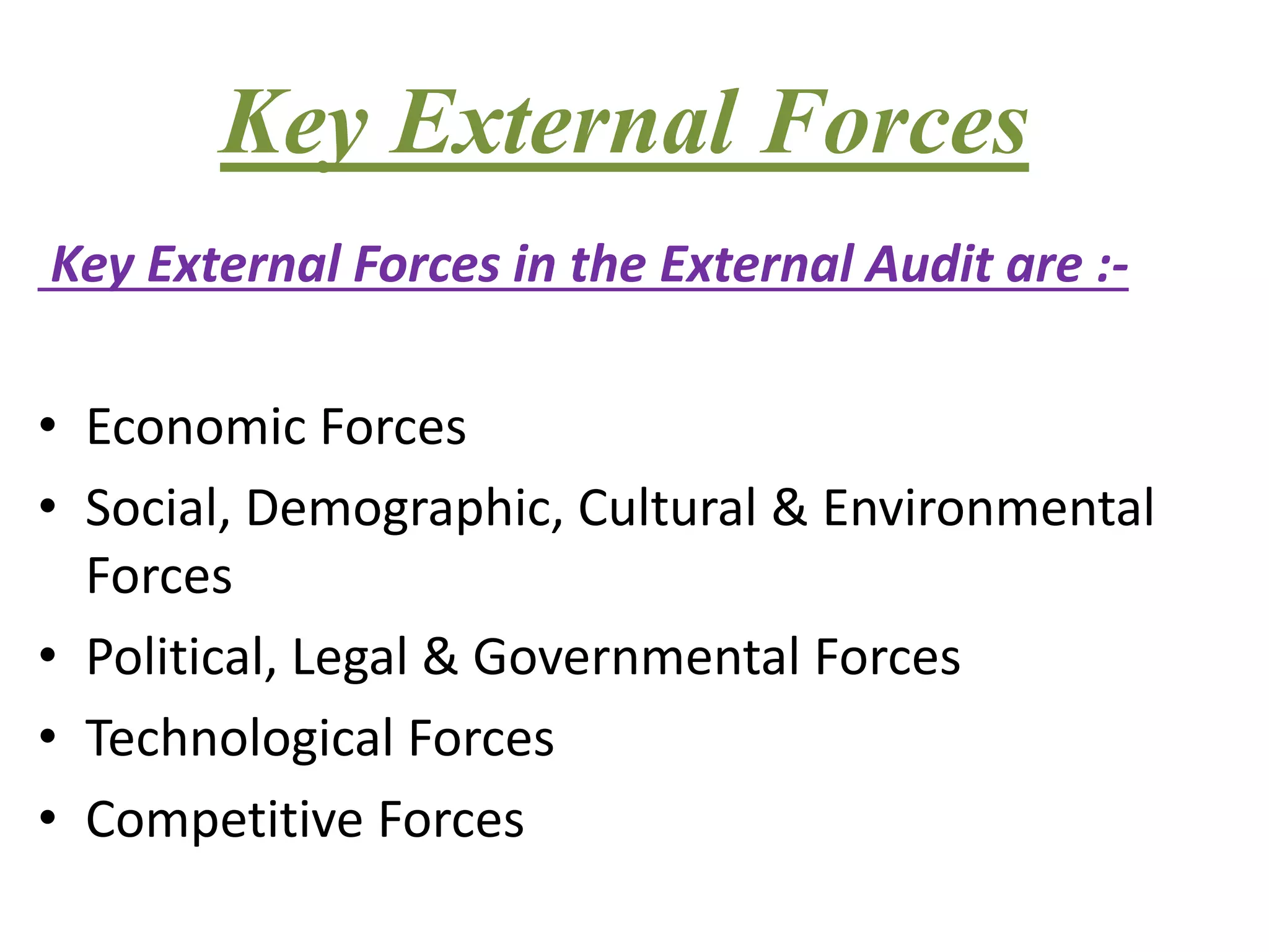 The external assessment strategy management | PPTX