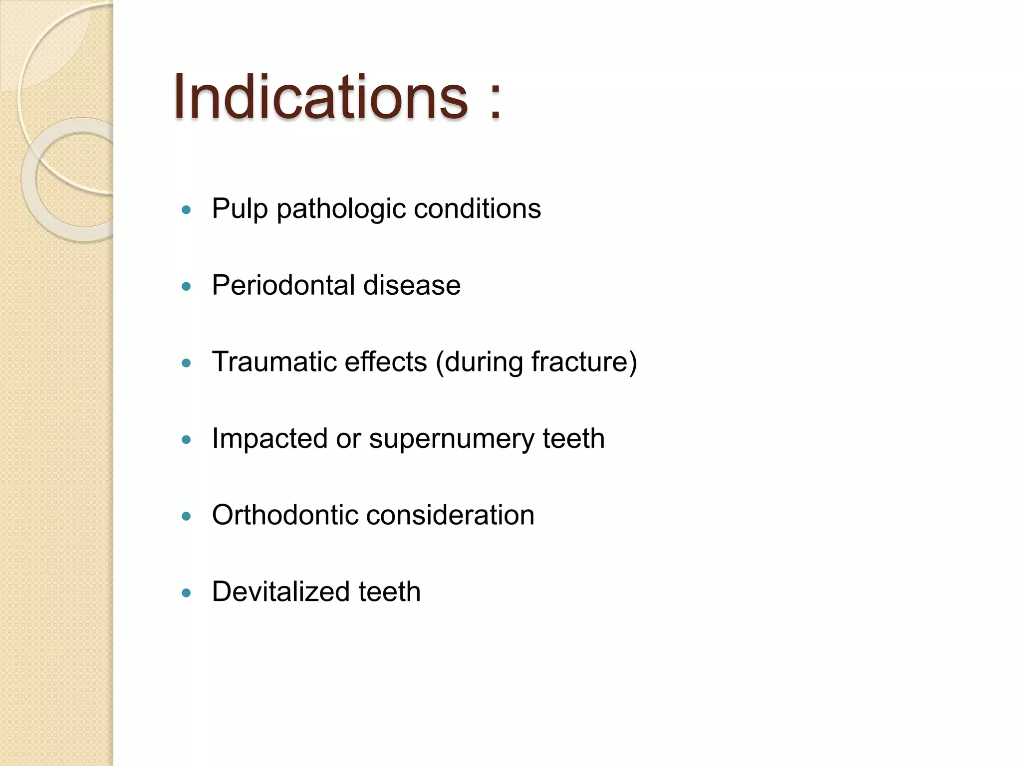 The extraction of teeth | PPTX