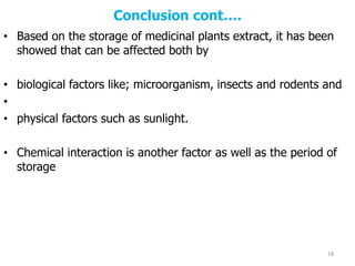 The extraction, preparation and storage of medicinal.pptx
