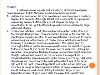 The extraocular muscles and ocular movements | PPTX