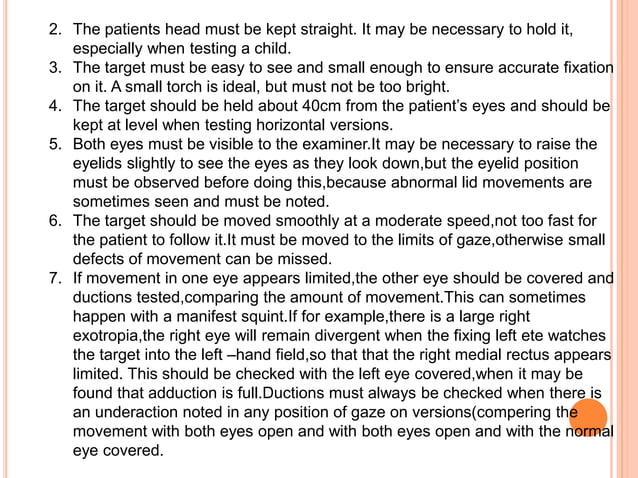 The extraocular muscles and ocular movements