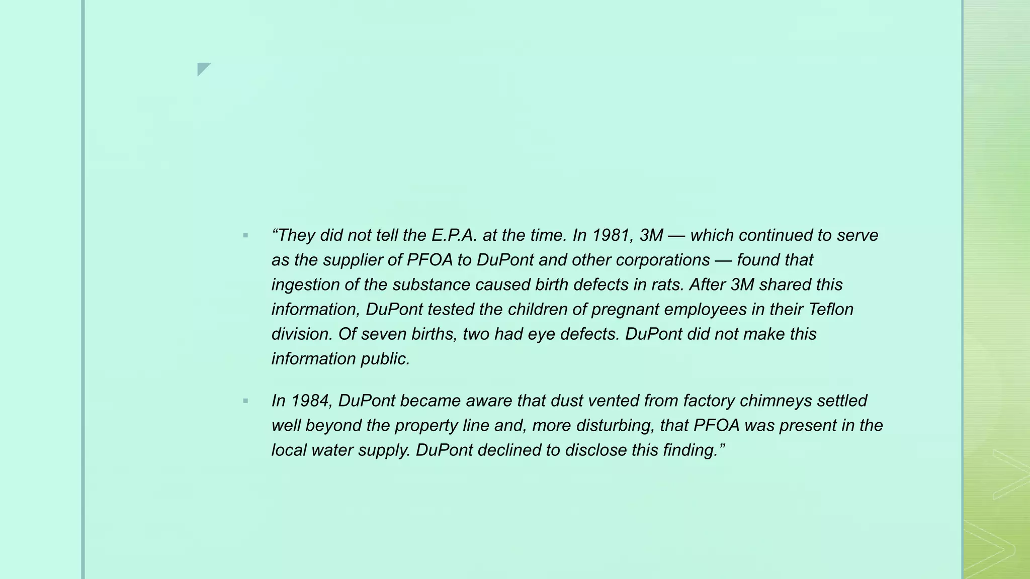 The extraordinary dupont_case | PPTX