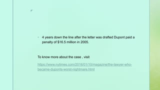 The extraordinary dupont_case | PPTX