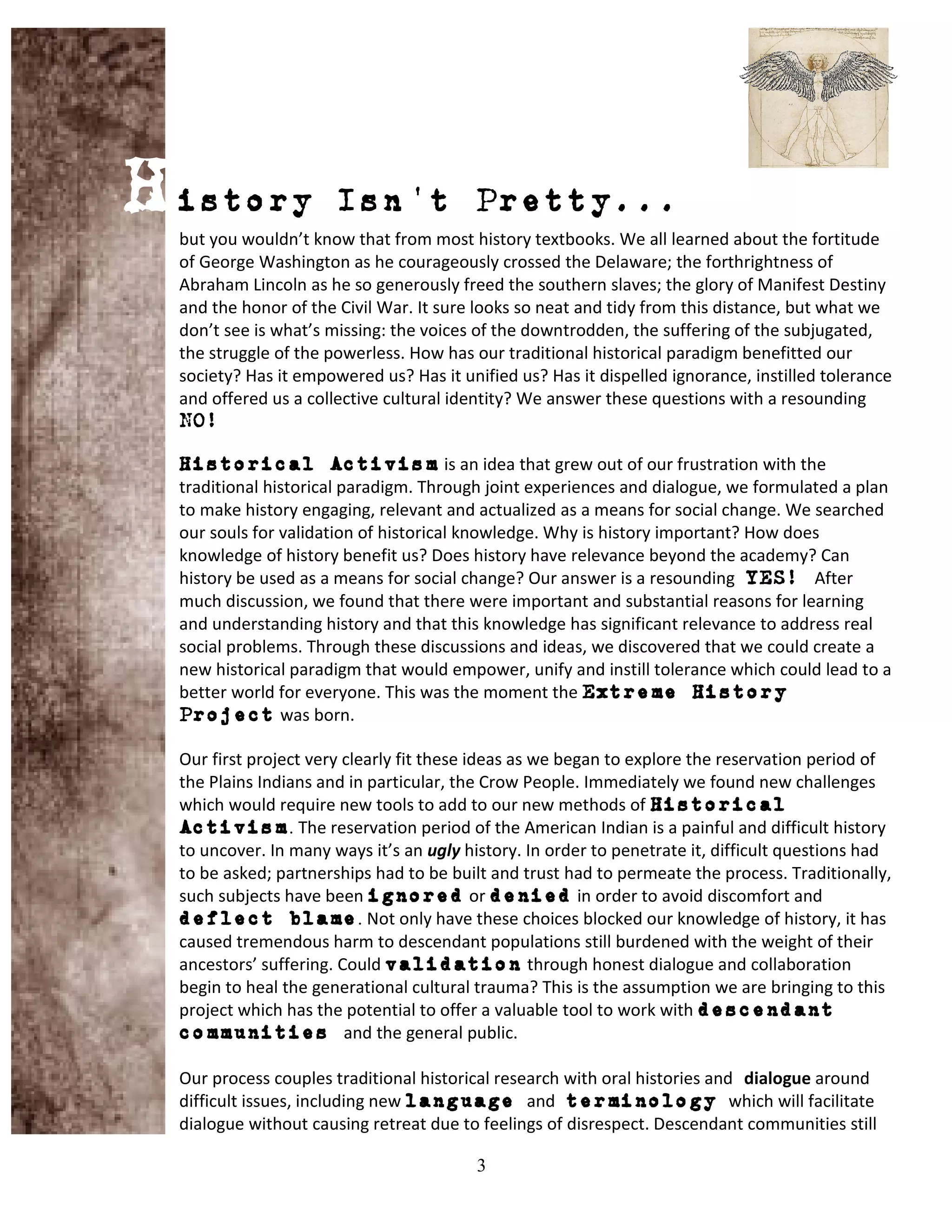 The extreme history project foundations 2011 | PDF